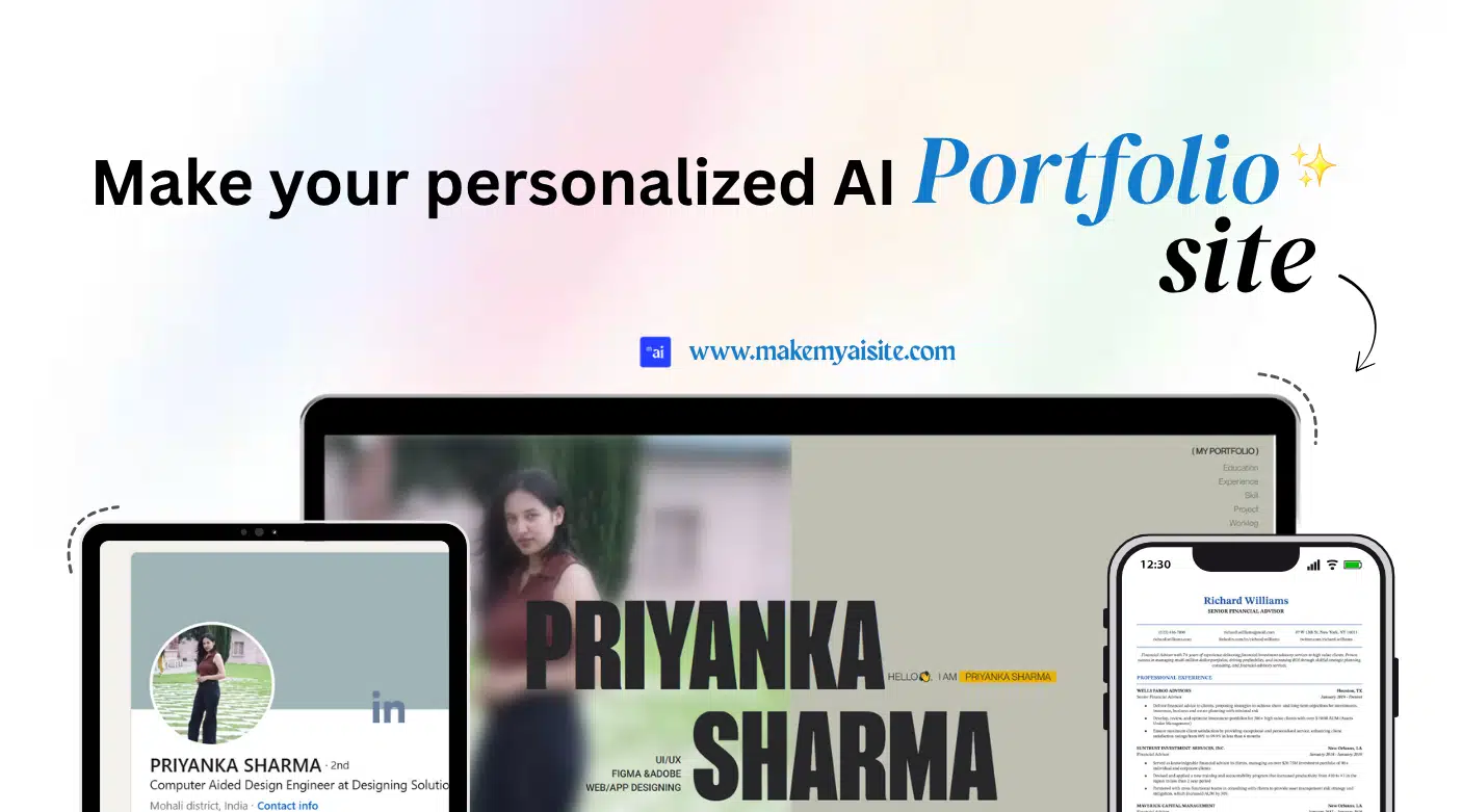 MakeMyAISite - Free AI Portfolio Builder | Instantly Create Your ...